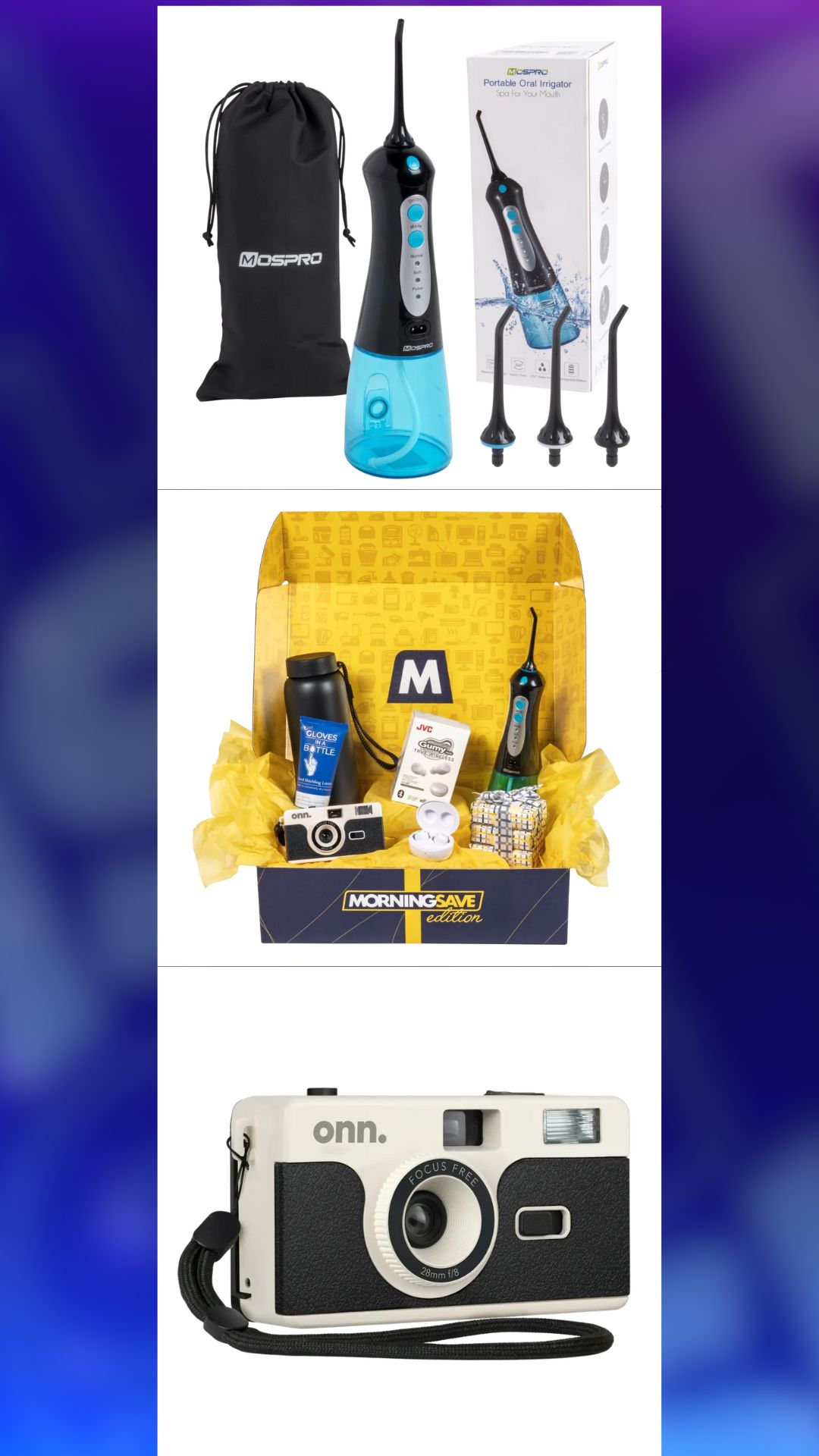 Dish Savings Unboxed: Water Flosser, 35mm Camera, Wireless Earbuds ...